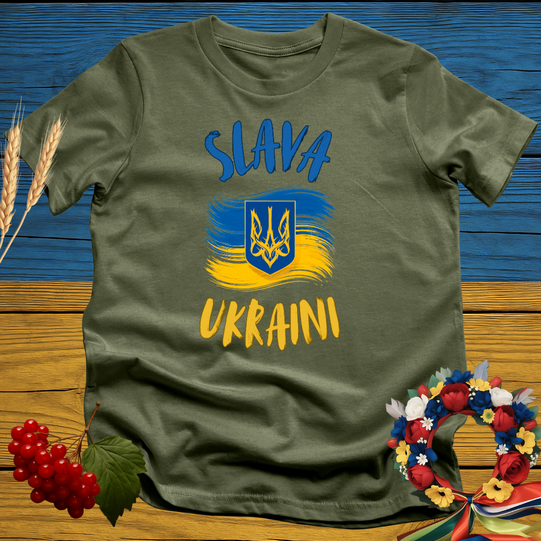 T-shirt With The Inscription Glory to Ukraine | Ukrainian Apparel