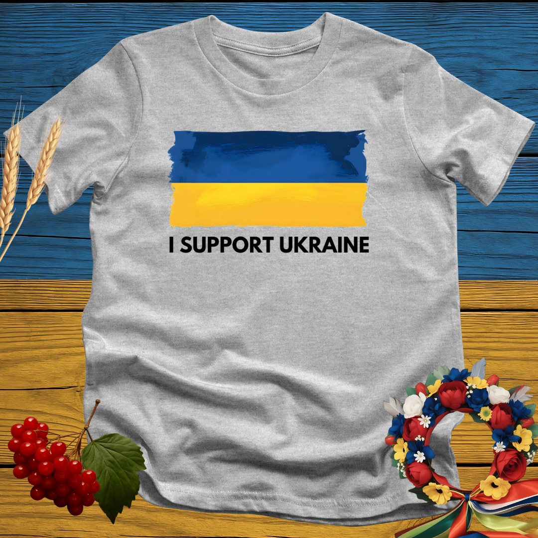 I Support Ukraine T-Shirt | Ukrainian Apparel