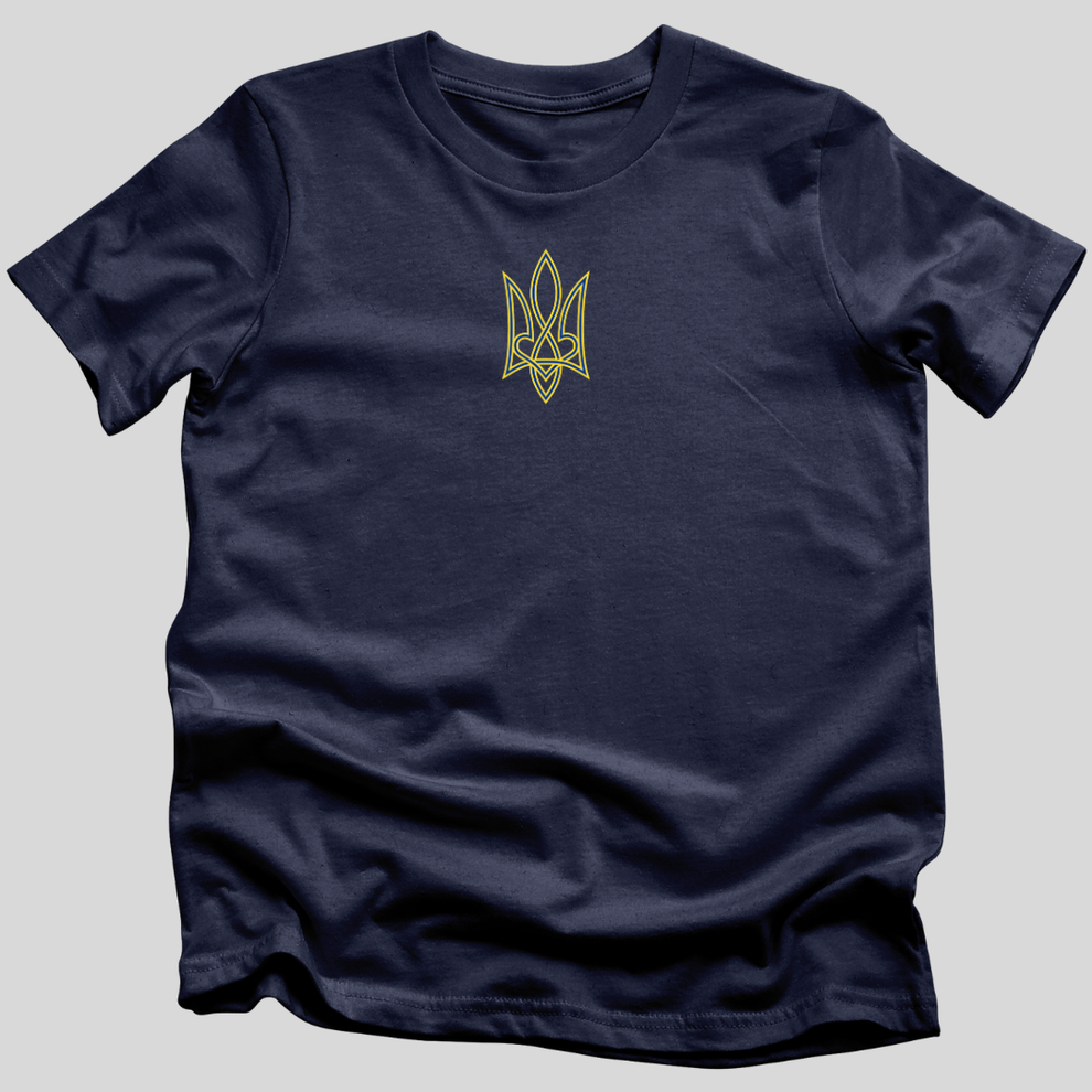 Blue and Yellow Trident T-Shirt | Ukrainian Apparel