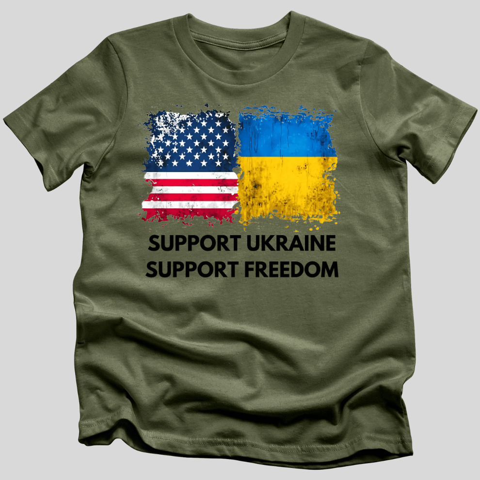 Support Ukraine-Support Freedom T-Shirt | Ukrainian Apparel